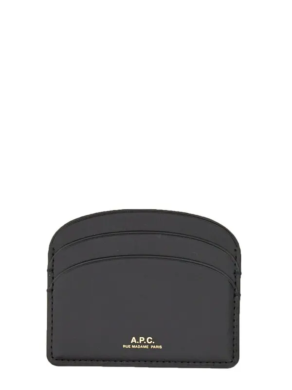 A.p.c. A. P.c. Demi Lune Card Holder - Black