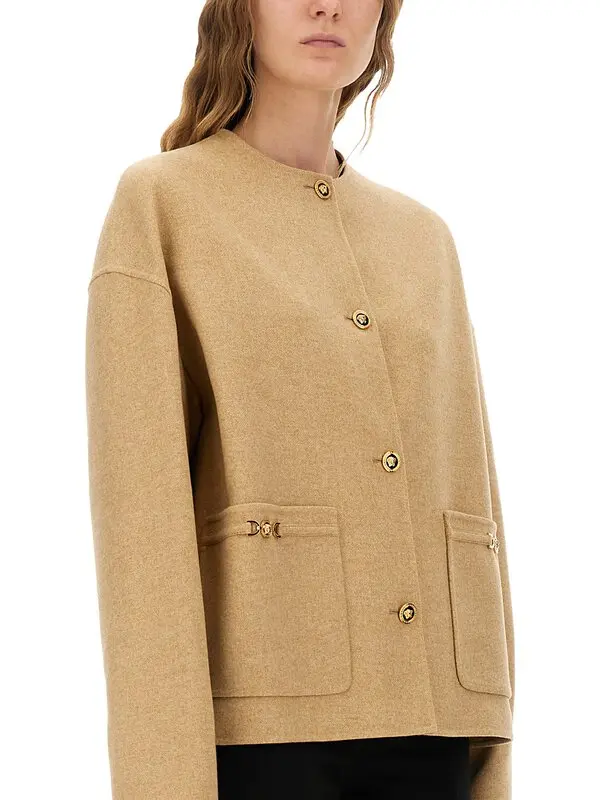 Versace Buttoned Jacket - Beige