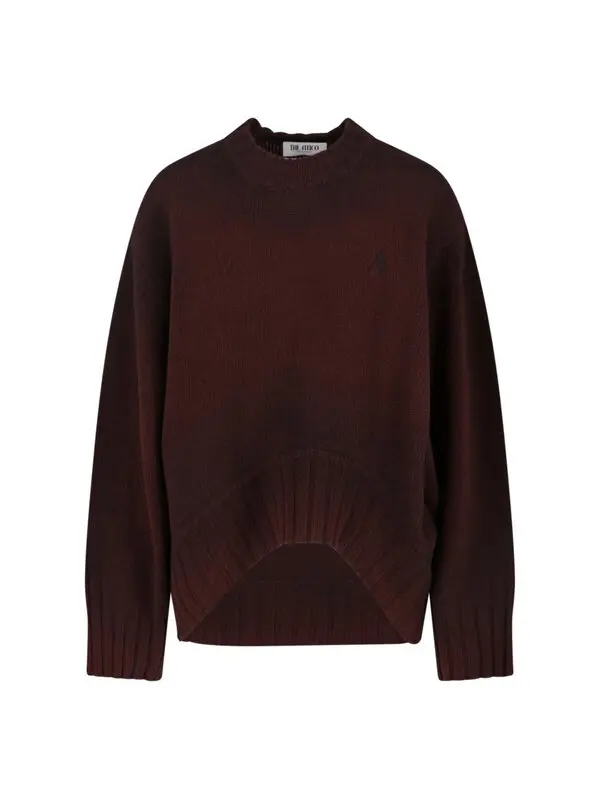 Attico Asymmetrical Sweater - Brown