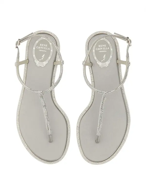 Rene Caovilla Diana Sandal - Silver