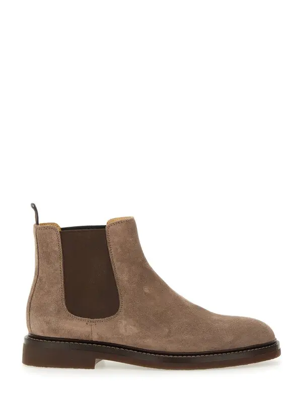 Brunello Cucinelli Suede Chelsea Boot - Brown