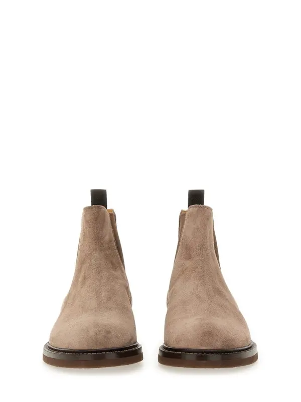 Brunello Cucinelli Suede Chelsea Boot - Brown