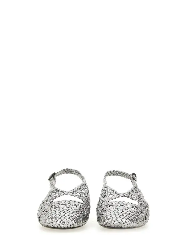 Hereu Empuria Metallic Slingback Sandals