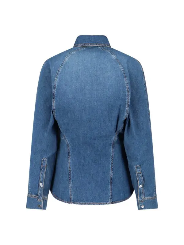 Alaïa Rounded Denim Shirt