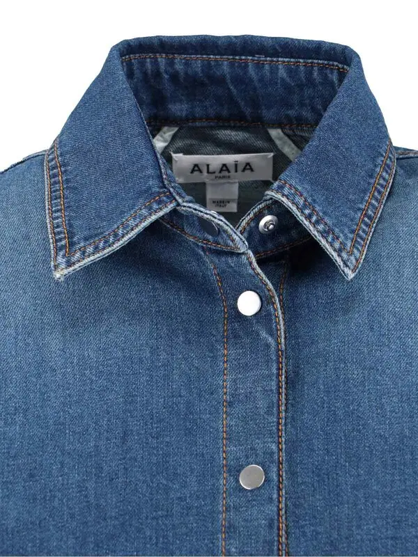 Alaïa Rounded Denim Shirt