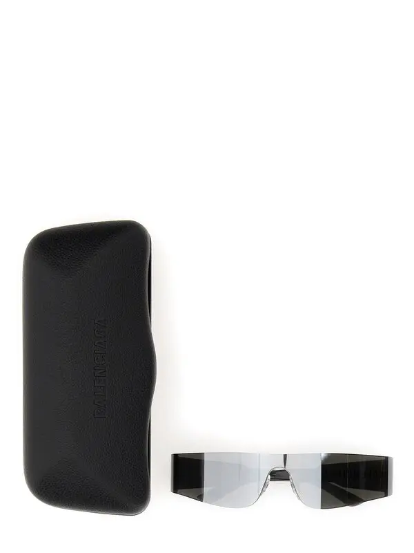 Balenciaga Mono Rectangle Sunglasses - Silver