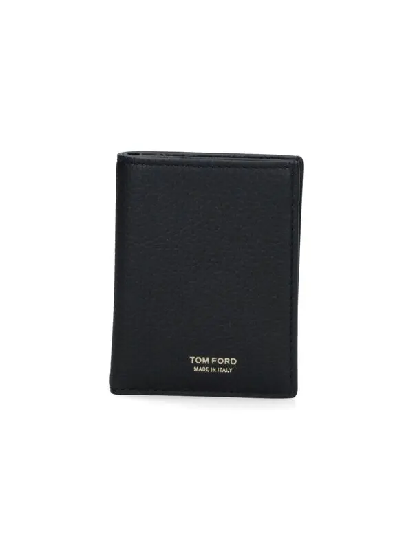TOM FORD Bi-fold Card Holder - Black