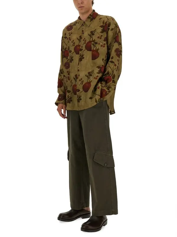 UMA WANG Pomegranate Print Shirt
