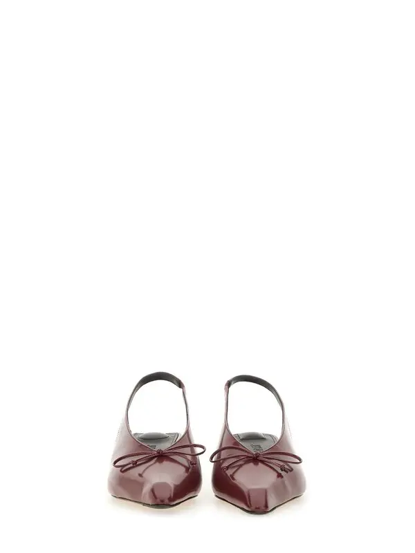 Jacquemus The “cubisto” Slingbacks - Bordeaux