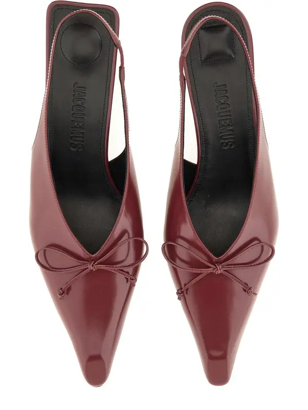 Jacquemus The “cubisto” Slingbacks - Bordeaux