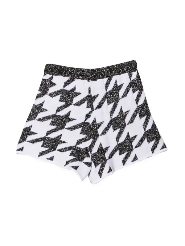 SIMONETTA Houndstooth Pleated Shorts