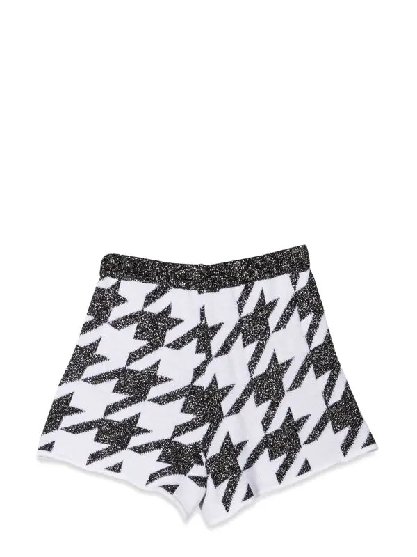 SIMONETTA Houndstooth Pleated Shorts