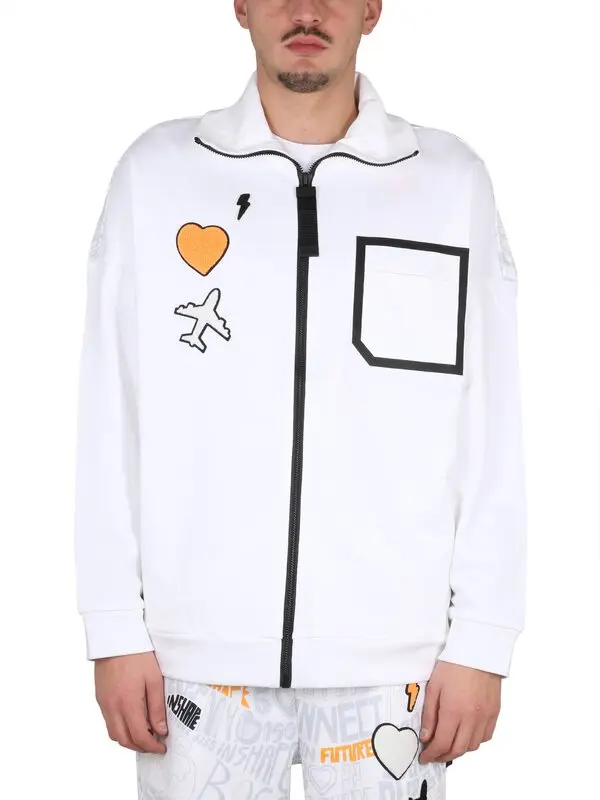 BOSS Sweatshirt With Logo - White