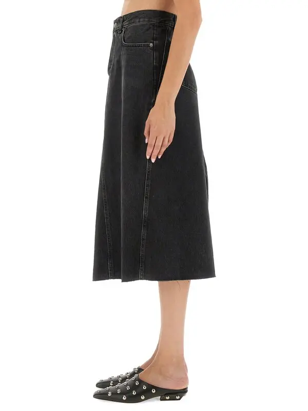HAIKURE Stacy Midi Skirt - Black