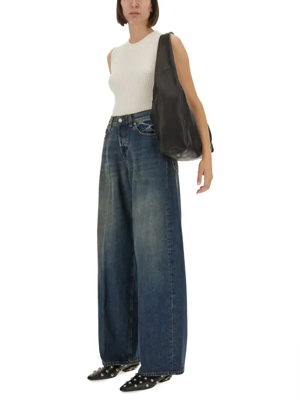HAIKURE Bethany Wide Leg Jeans - Denim