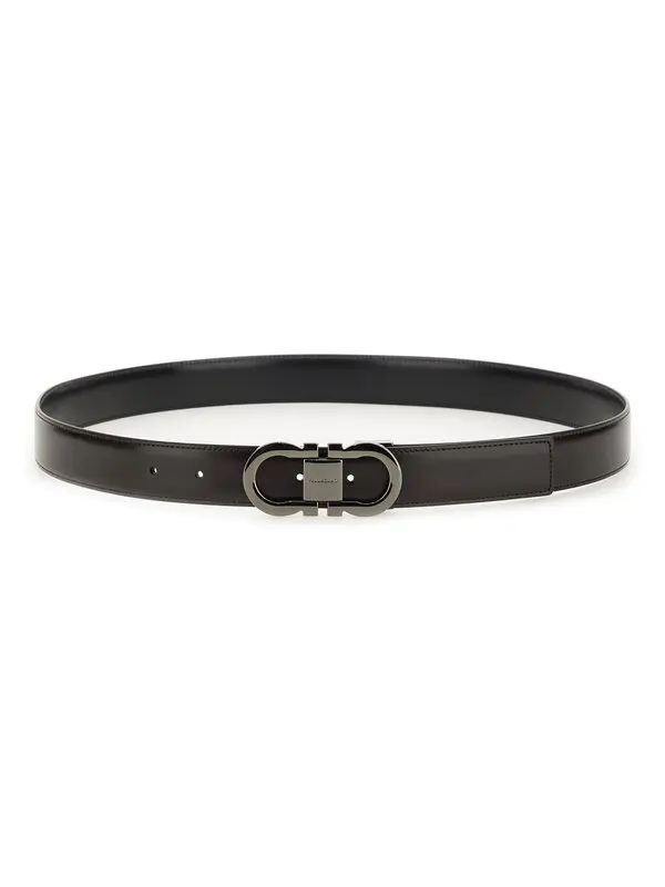 FERRAGAMO Reversible Belt - Black