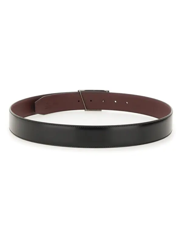 TOD'S T Timeless Reversible Belt - Black