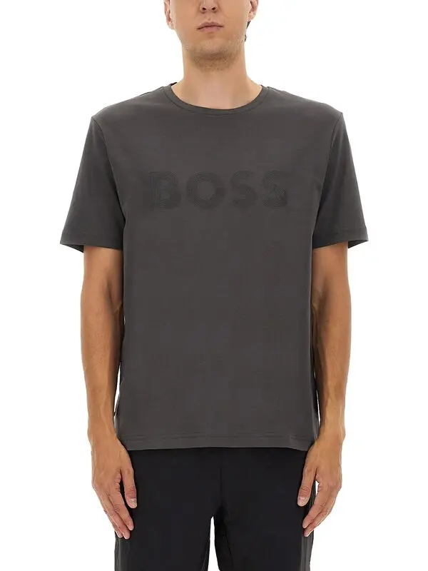 BOSS T-shirt With Logo - Charcoal