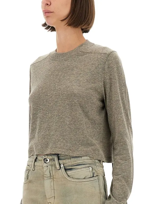 Rick Owens Ls Cropped Small Level T-shirt