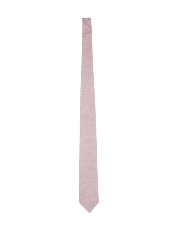 FERRAGAMO Gancini Printed Neck Tie - Pink