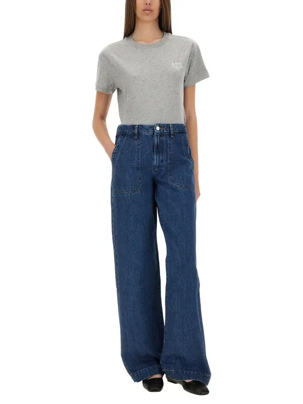 A.p.c. Seaside Wide Leg Jeans - Denim