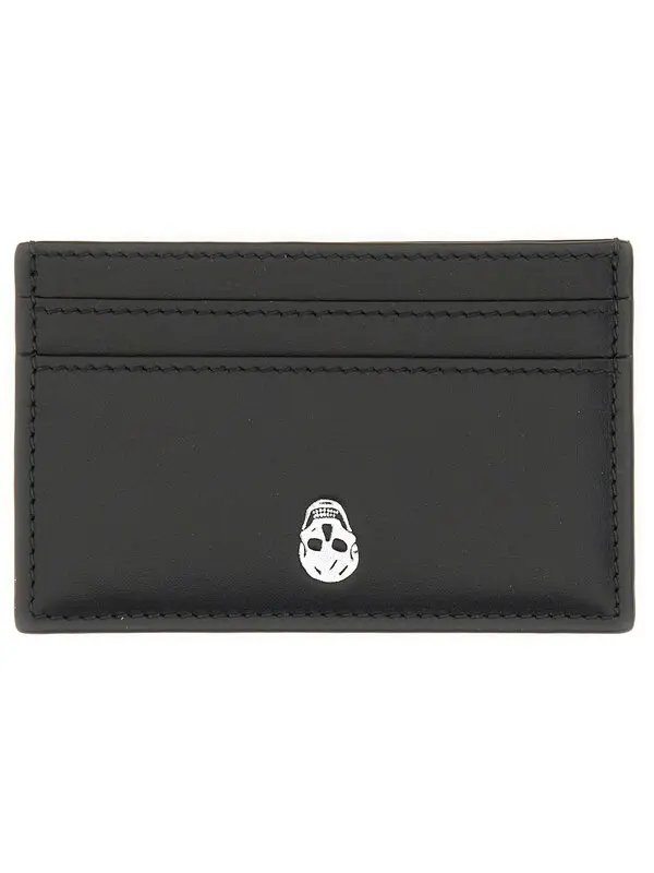Alexander McQueen Card Holder "skull - Black