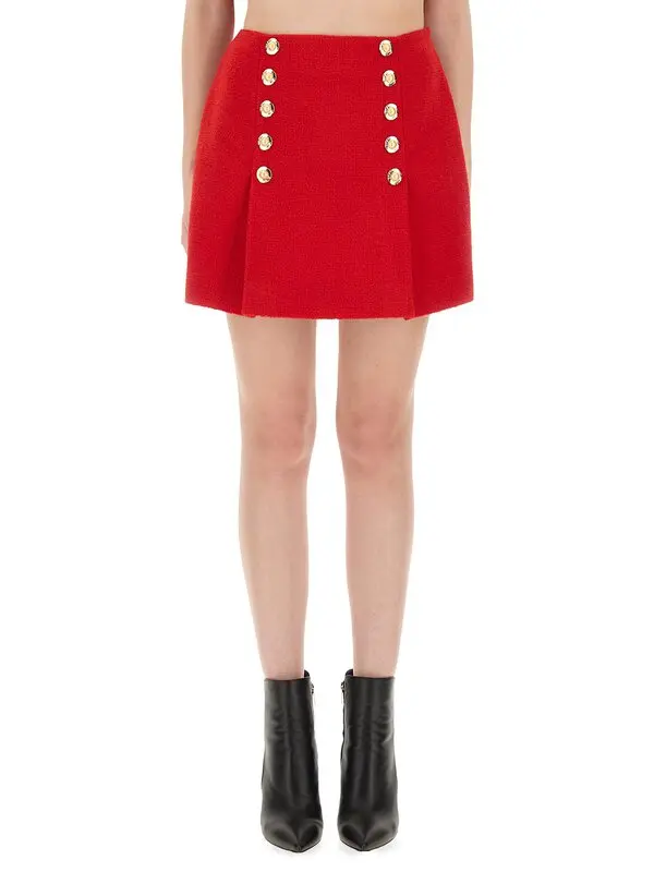 Balmain Wool Mini Skirt