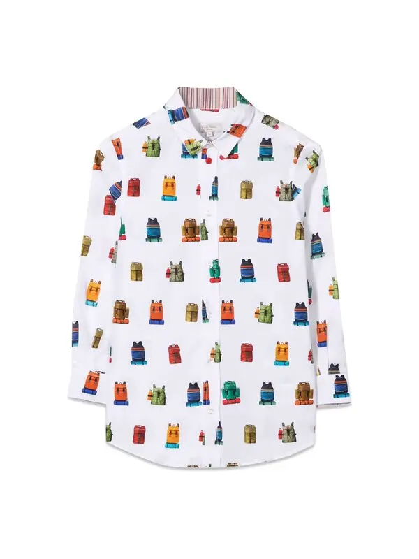 Paul Smith Printed Button-down Shirt - White