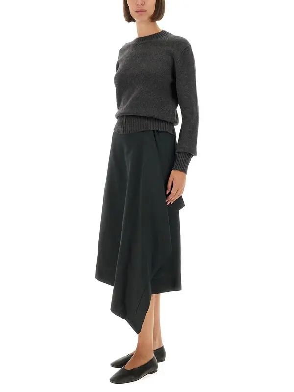 Ami Wool Wrap Skirt