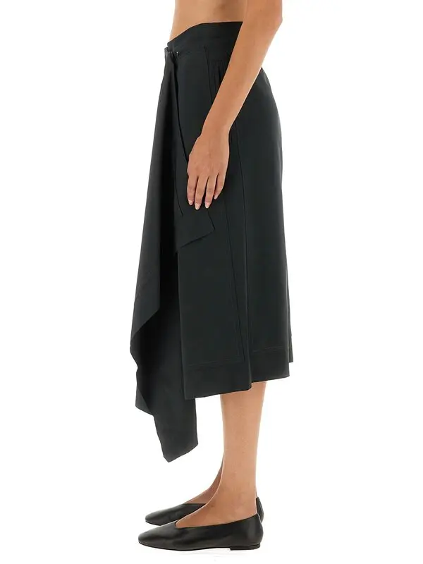 Ami Wool Wrap Skirt