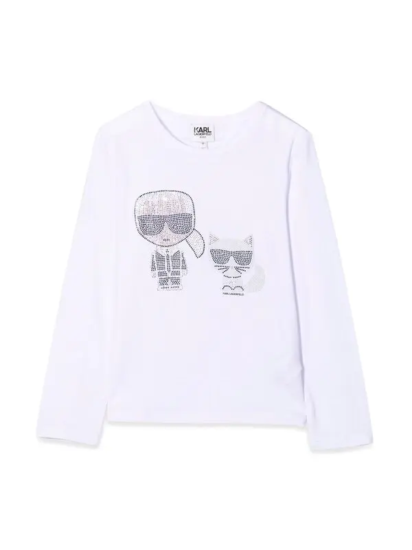 Karl Lagerfeld Karl & Choupette T-shirt - White