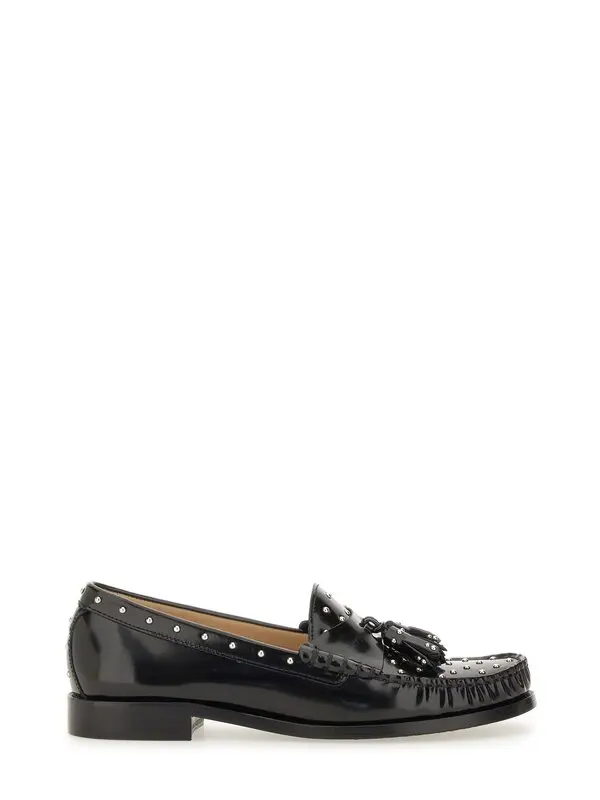 STUART WEITZMAN Lottie Moccasin - Black