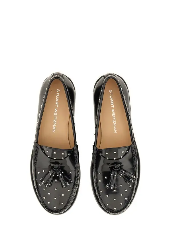 STUART WEITZMAN Lottie Moccasin - Black