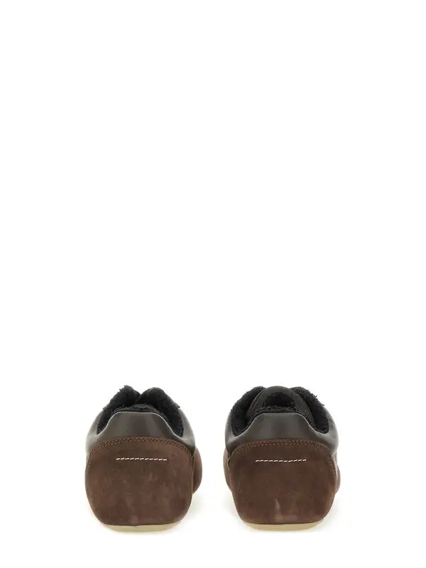MAISON MARGIELA Leather Sneakers - Brown