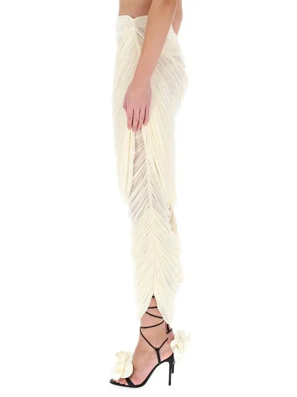 Magda Butrym Draped Midi Skirt