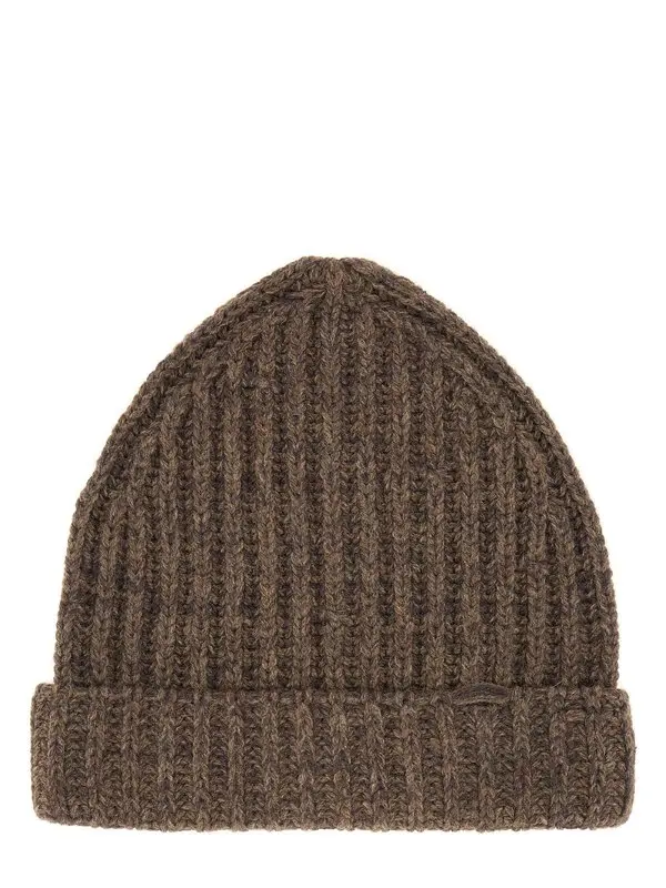 MAISON MARGIELA Wool And Cotton-blend Beanie - Brown