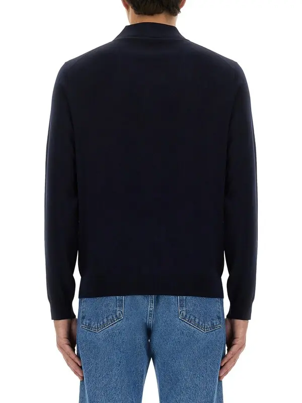 SUNFLOWER Wool Polo - Blue