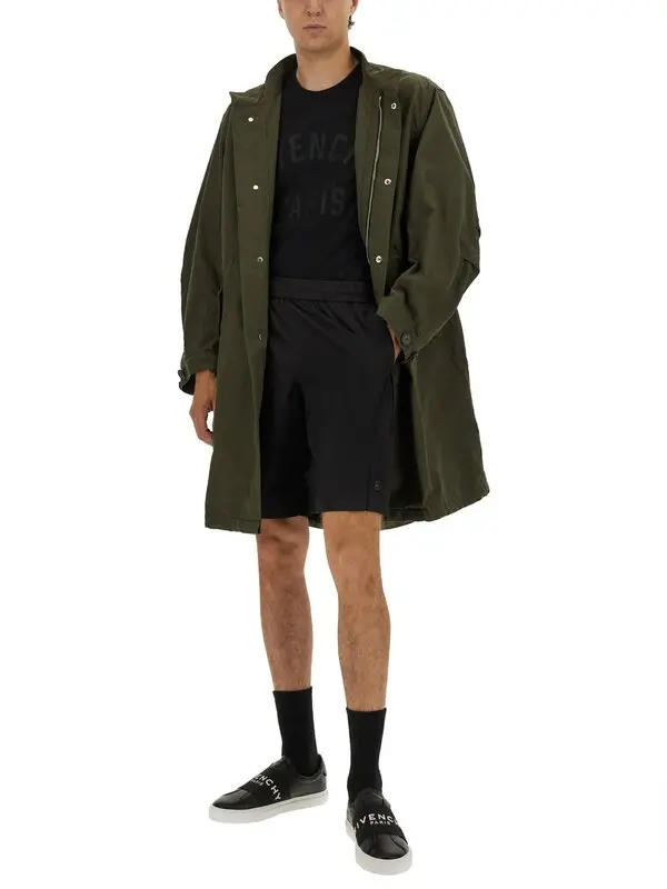 Givenchy Logo Parka - Green