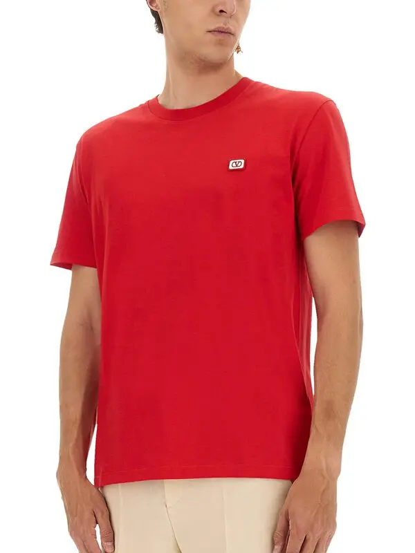 Valentino Garavani T-shirt With Signature Vlogo - Red