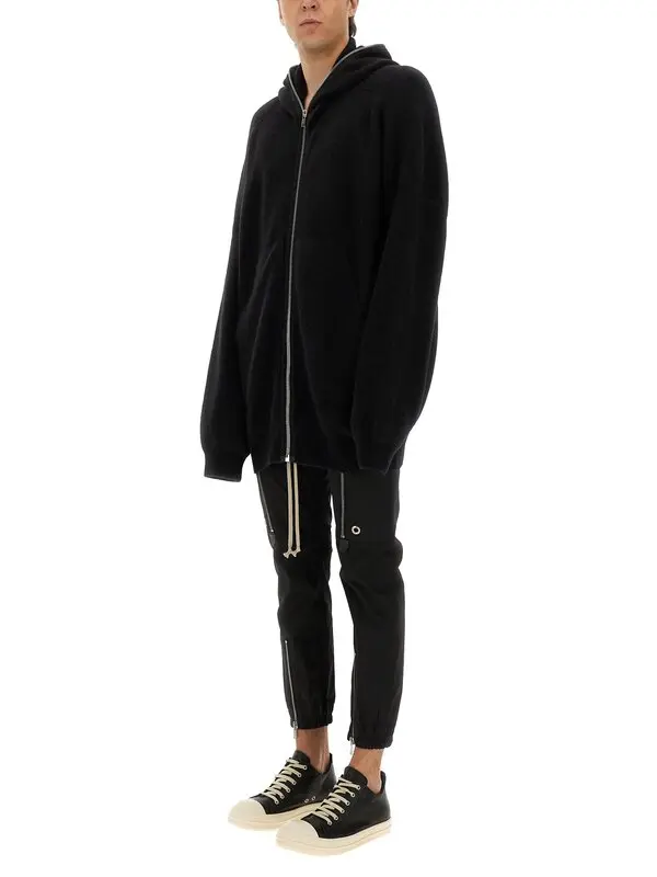 Rick Owens Knit Zip Up Sweatshirt