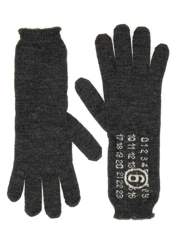 MAISON MARGIELA Wool Gloves - Grey