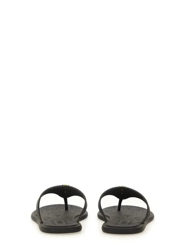 Versace Thong Sandals - Black
