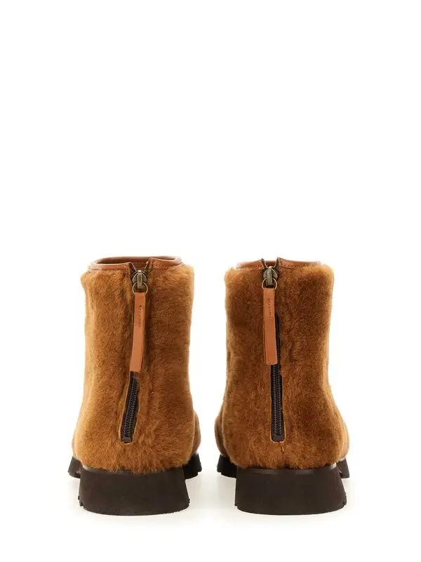 Hereu Armenta Zip Up Boots - Brown