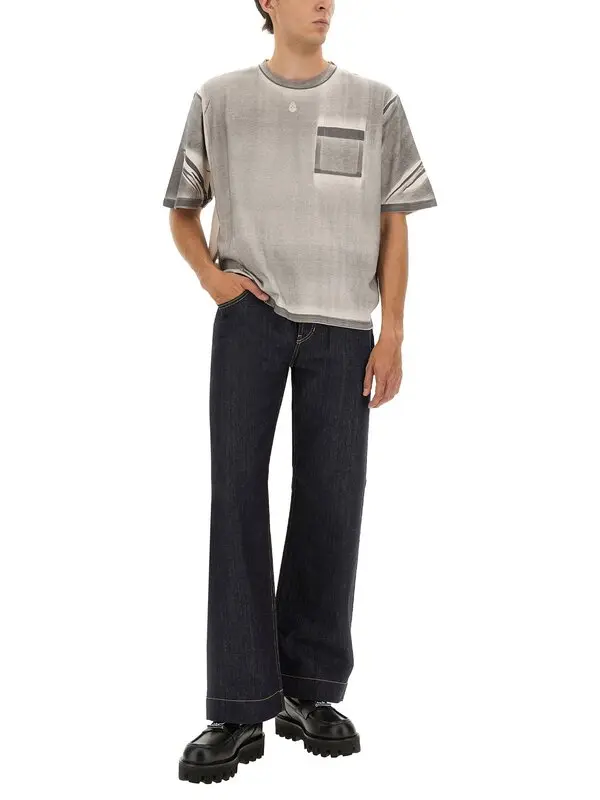 Alexander McQueen Cropped T-shirt - Grey