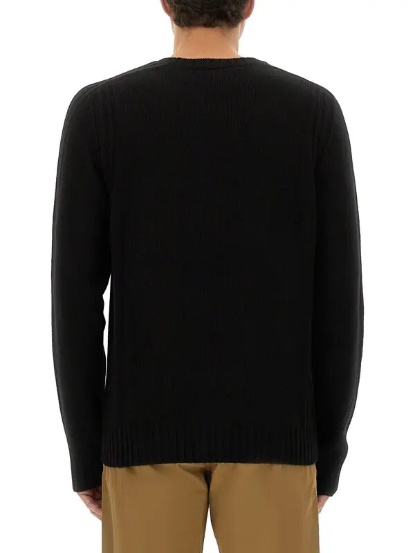 Belstaff Jersey With Logo Patch - Black