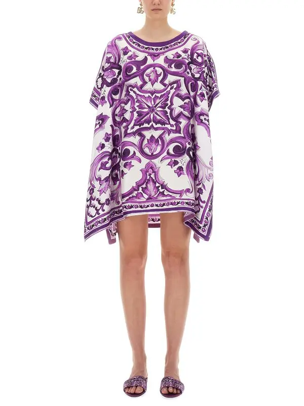 Dolce & Gabbana Caftan With Print - Purple