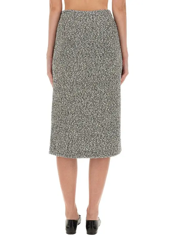 Tory Burch Tweed Pencil Skirt - Black