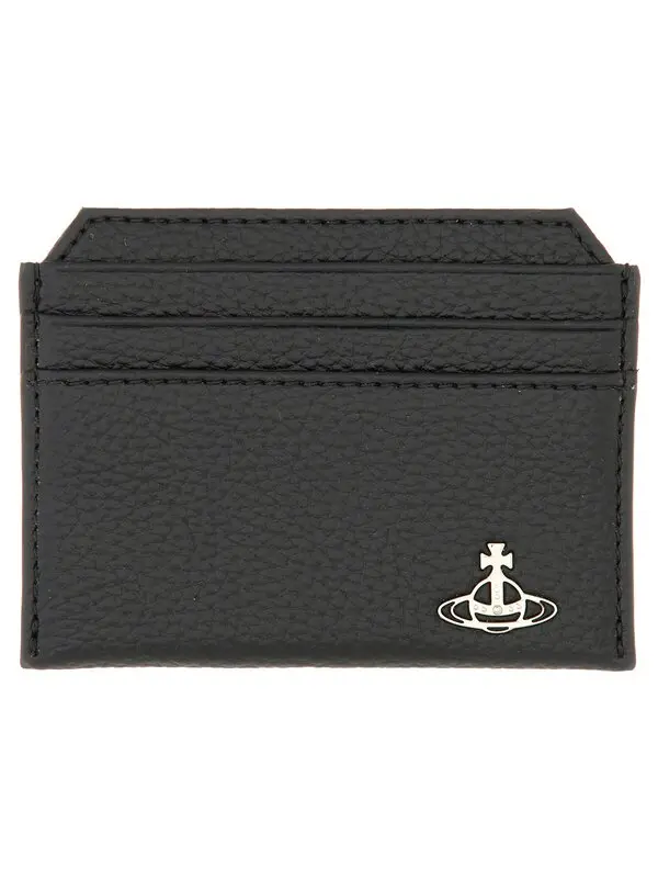 VIVIENNE WESTWOOD Slim Card Holder - Black
