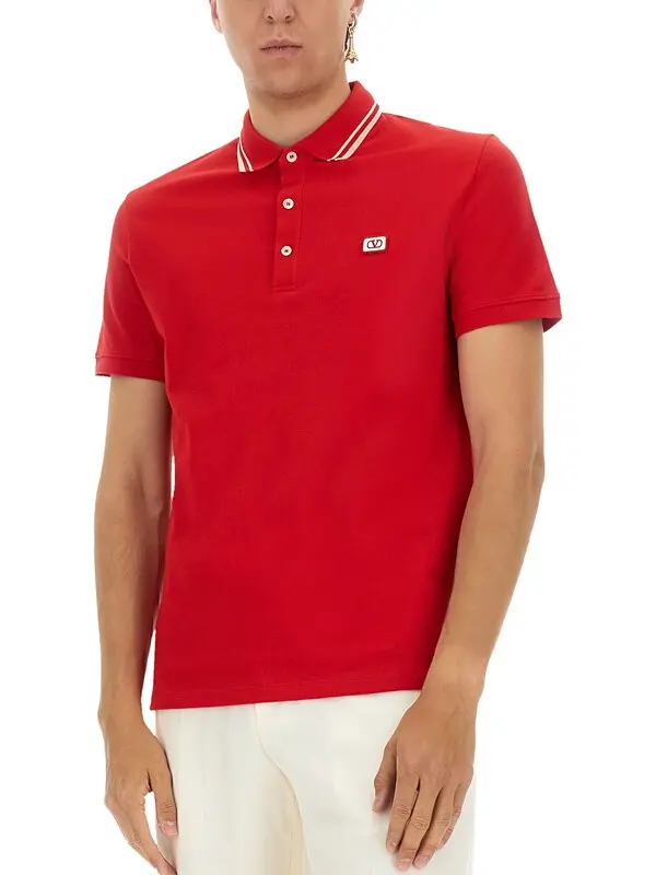 Valentino Garavani Polo Shirt With Signature Vlogo