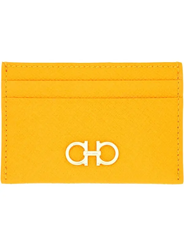 FERRAGAMO Card Holder "hooks - Yellow
